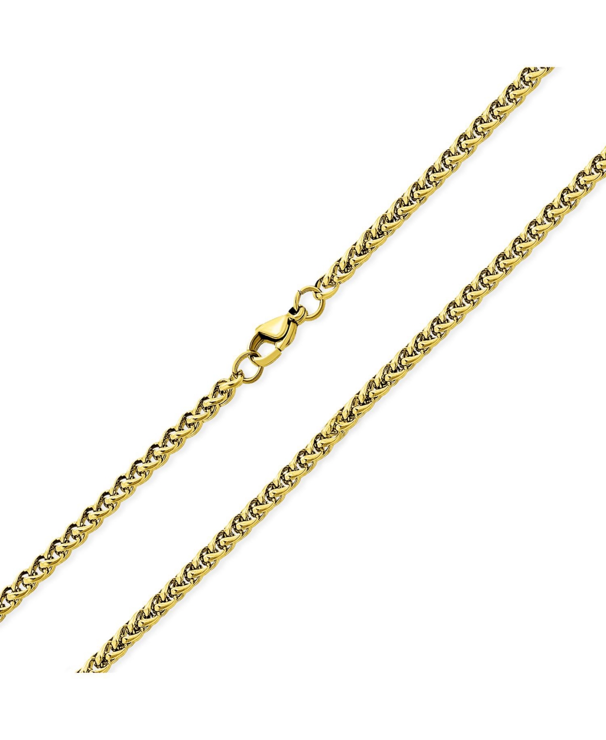 Click here for Bling Jewelry Wheat Foxtail Chain Necklace Yellow... prices