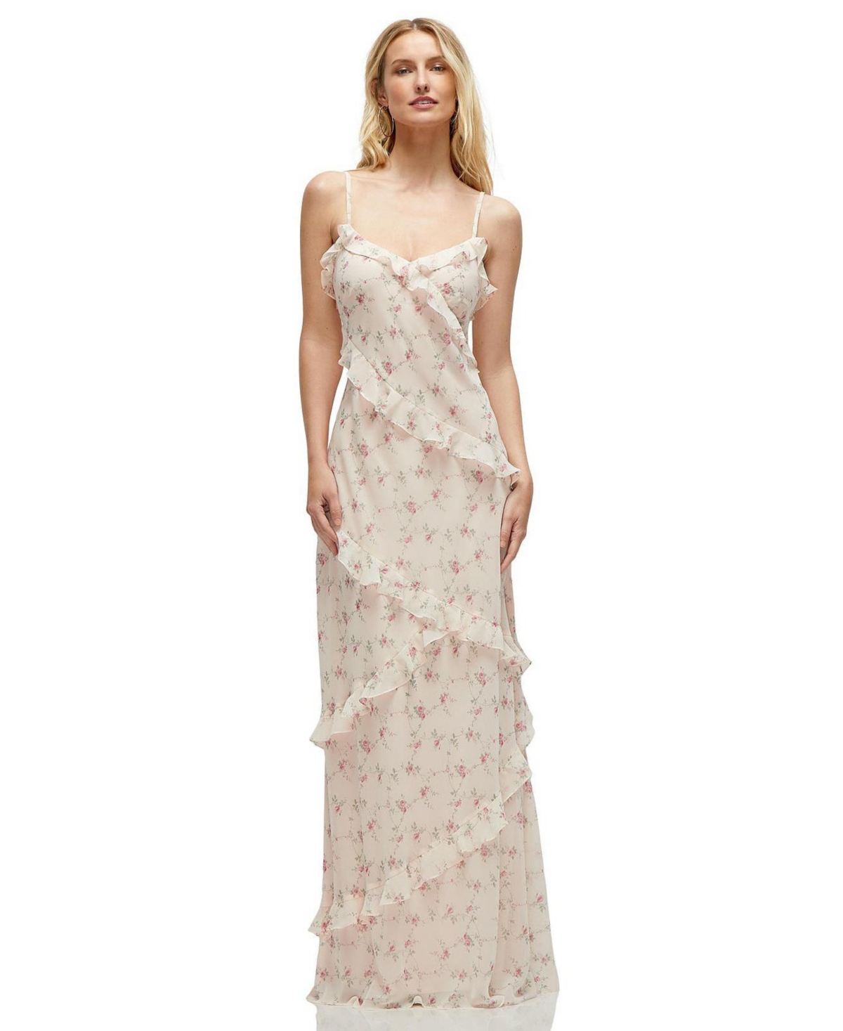 Click here for Dessy Collection Womens Asymmetrical Ruffle Chiffo... prices