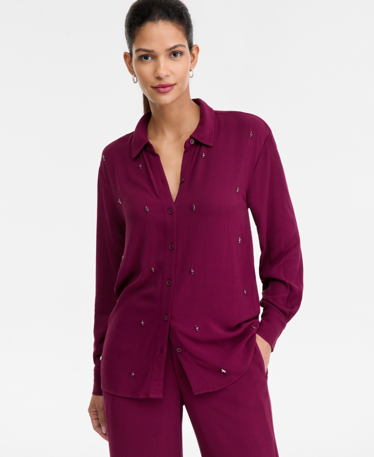 Click here for I.n.c. International Concepts Womens Embellished T... prices