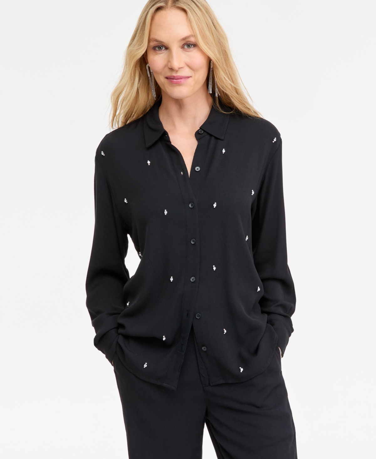 Click here for I.n.c. International Concepts Petite Long-Sleeve E... prices