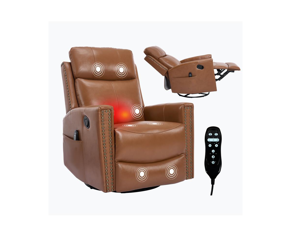 Click here for Casainc Genuine Leather Heat Massage Manual Reclin... prices
