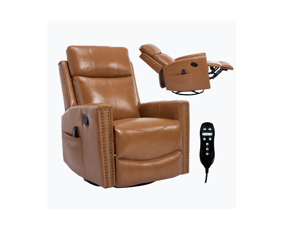 Click here for Casainc Genuine Leather Heat Massage Manual Reclin... prices