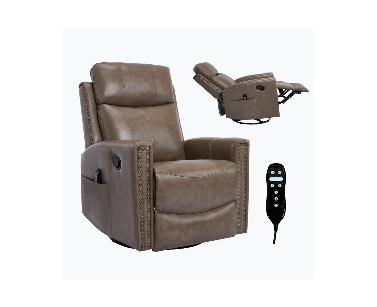 Click here for Casainc Genuine Leather Heat Massage Manual Reclin... prices