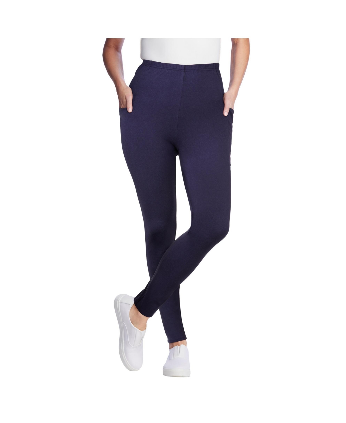 Click here for Woman Within Womens Within Tall Stretch-Cotton Kni... prices