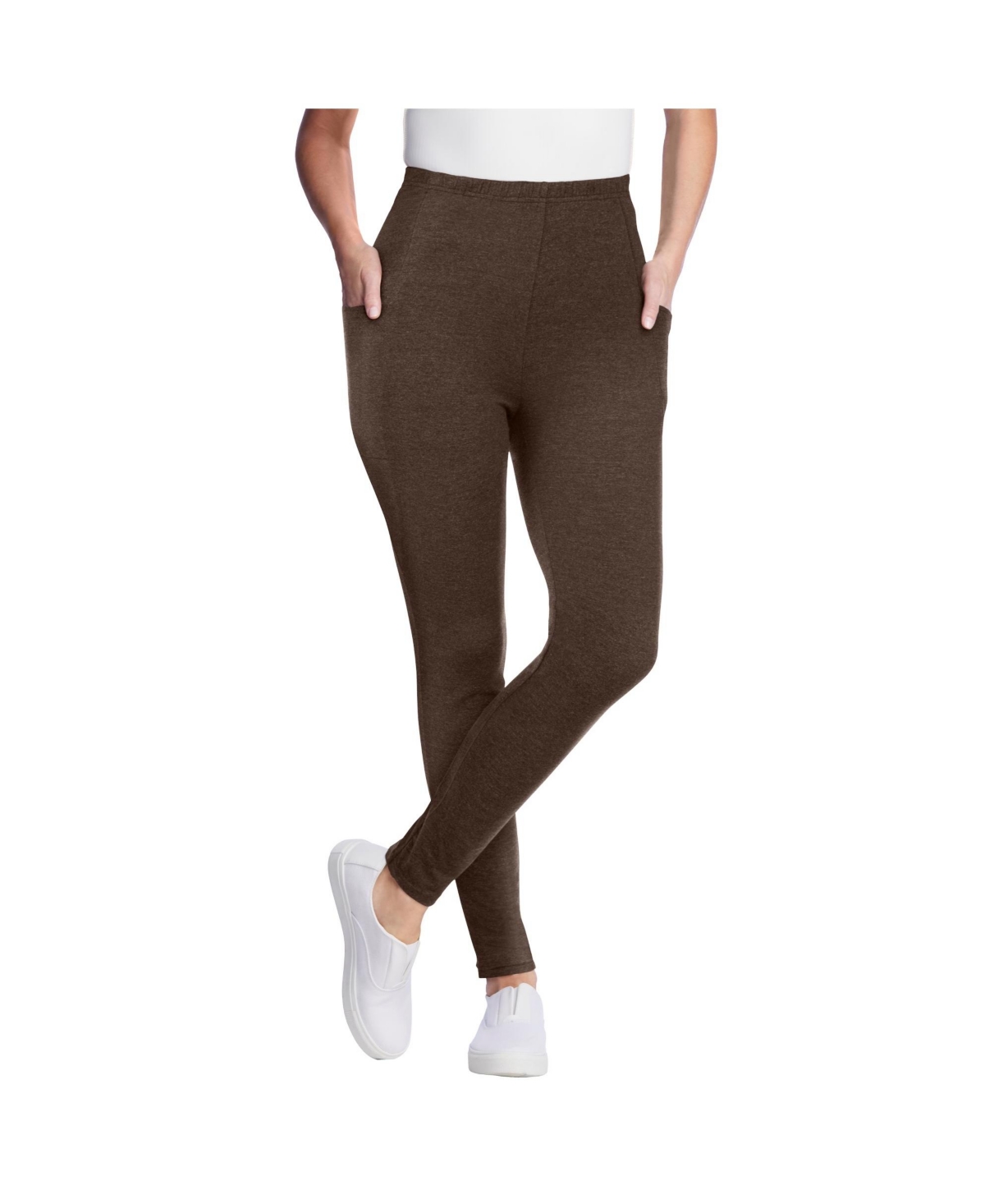 Click here for Woman Within Womens Within Tall Stretch-Cotton Kni... prices