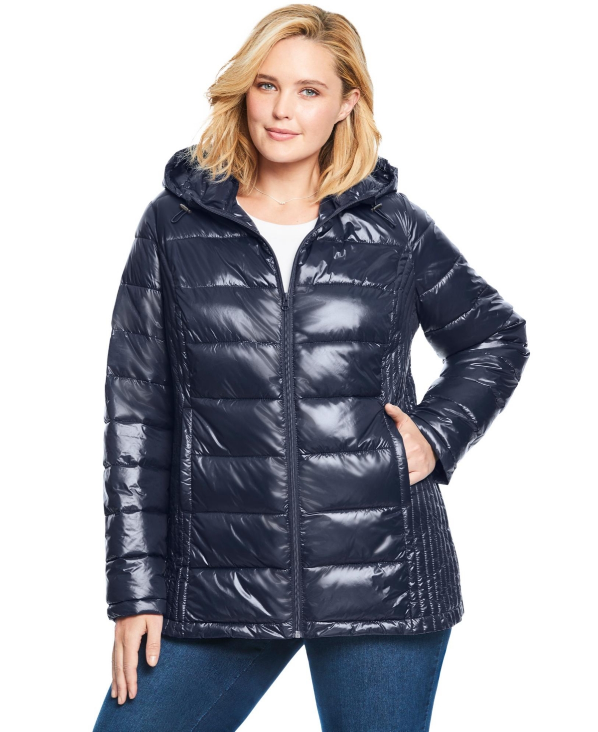 Click here for Woman Within Womens Plus Size Packable Puffer Jack... prices