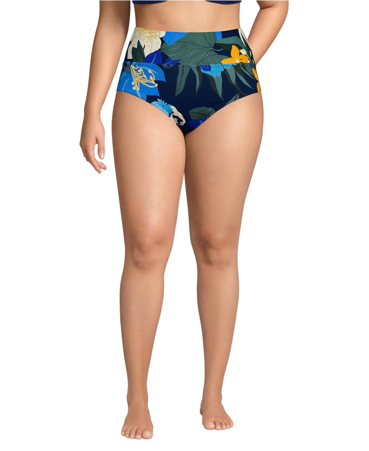 Click here for Lands End Plus Size Pinchless High Waisted Bikini... prices