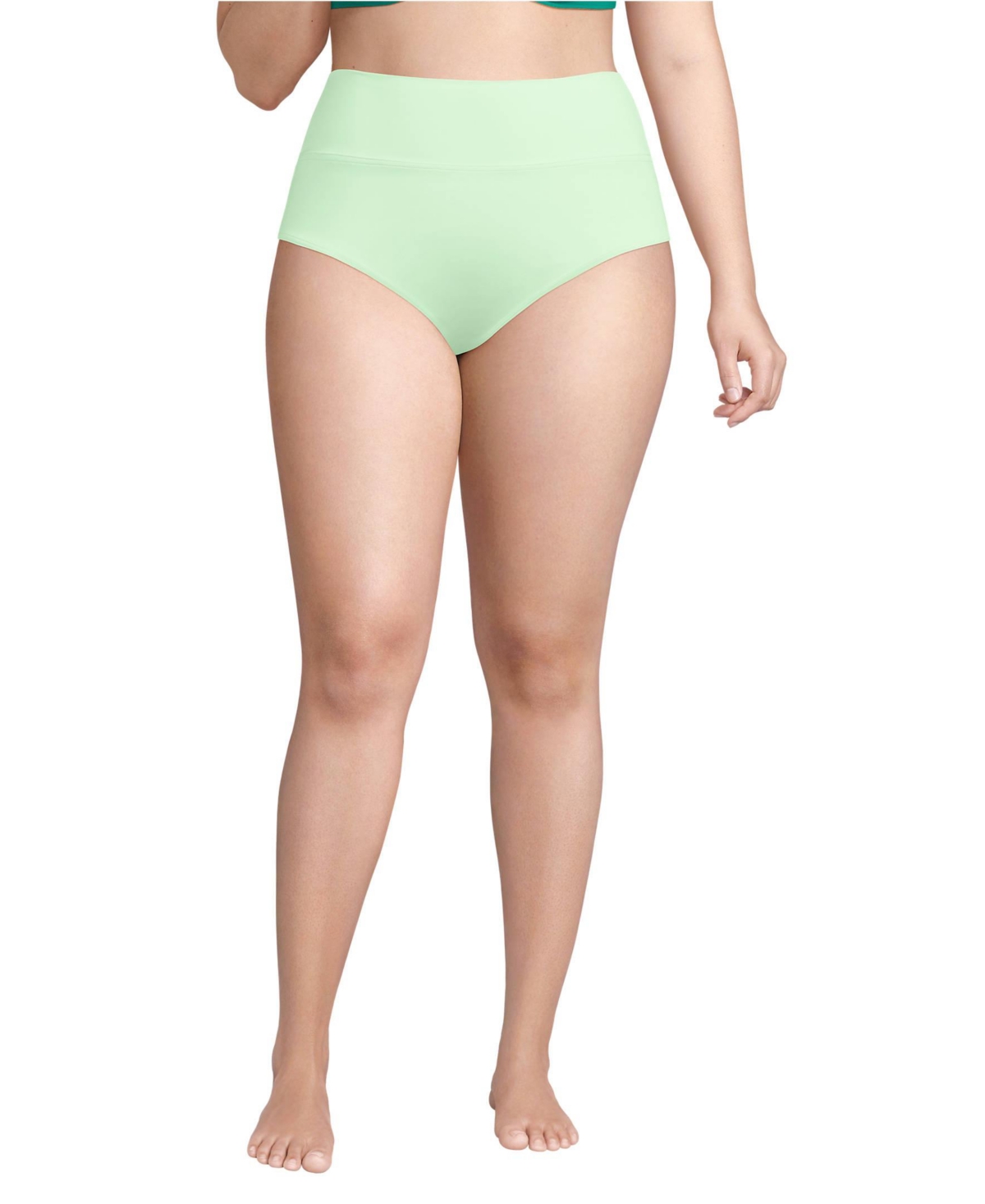Click here for Lands End Plus Size Pinchless High Waisted Bikini... prices