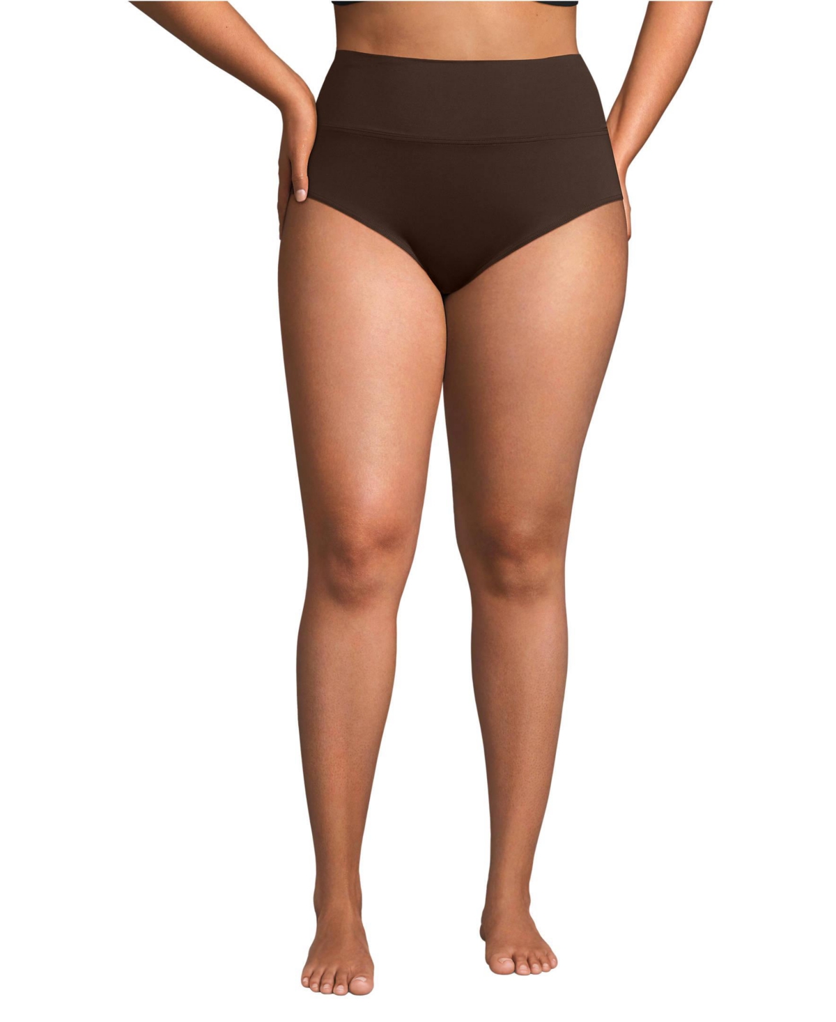 Click here for Lands End Plus Size Pinchless High Waisted Bikini... prices