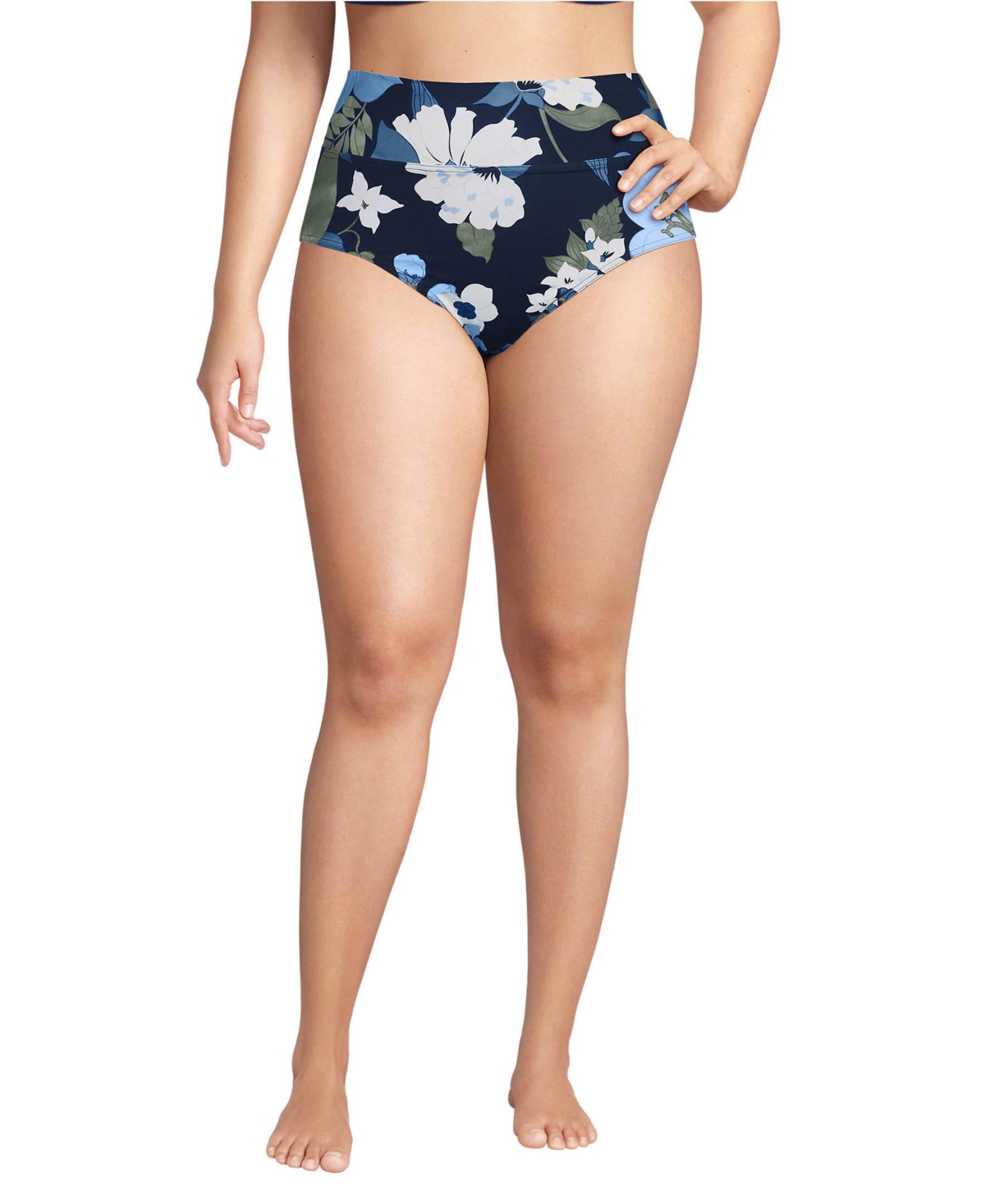Click here for Lands End Plus Size Pinchless High Waisted Bikini... prices