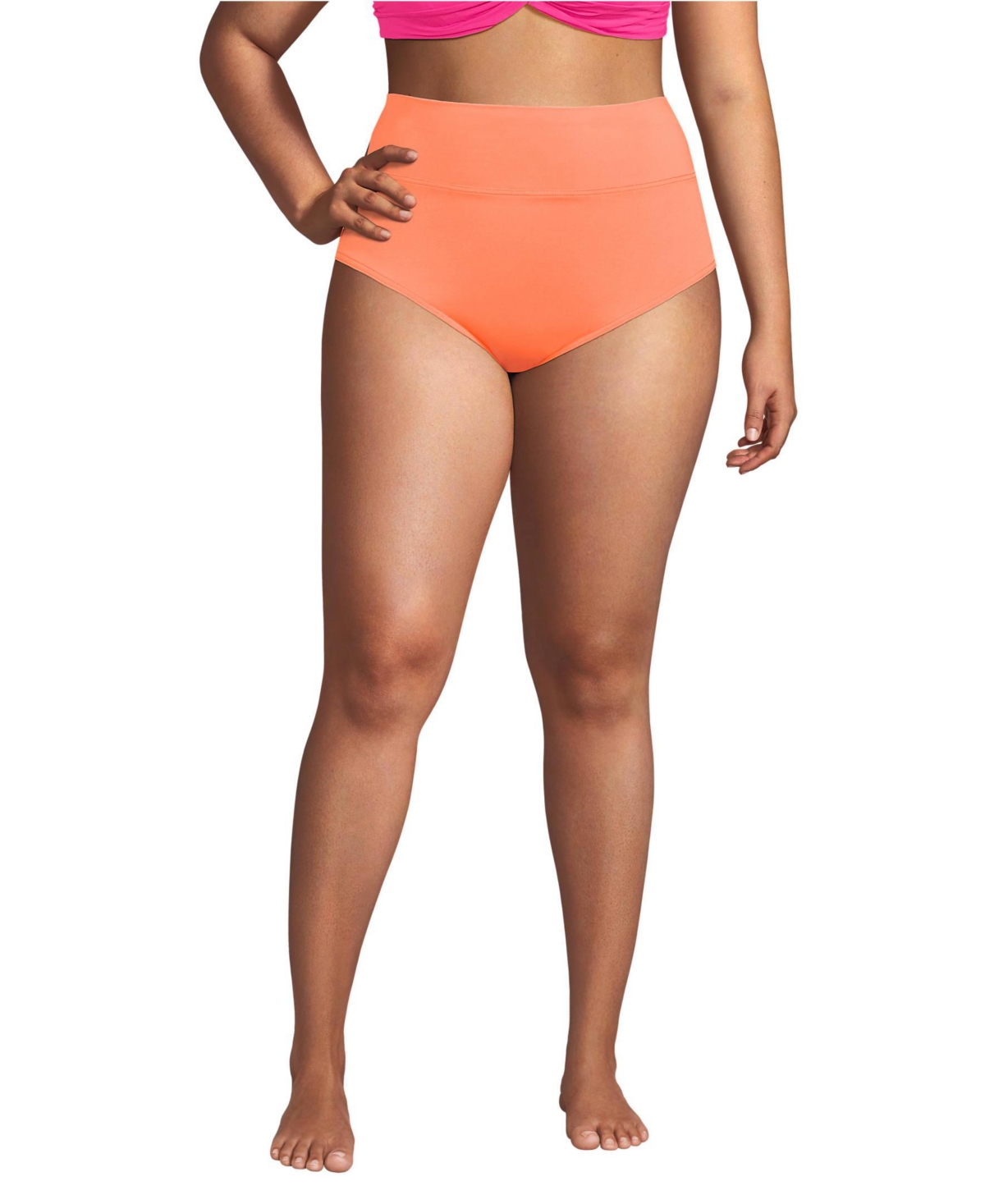 Click here for Lands End Plus Size Pinchless High Waisted Bikini... prices