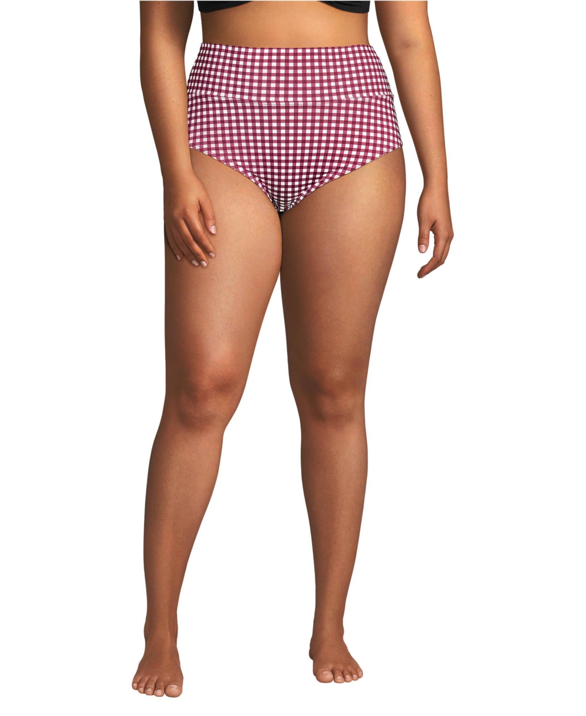 Click here for Lands End Plus Size Pinchless High Waisted Bikini... prices