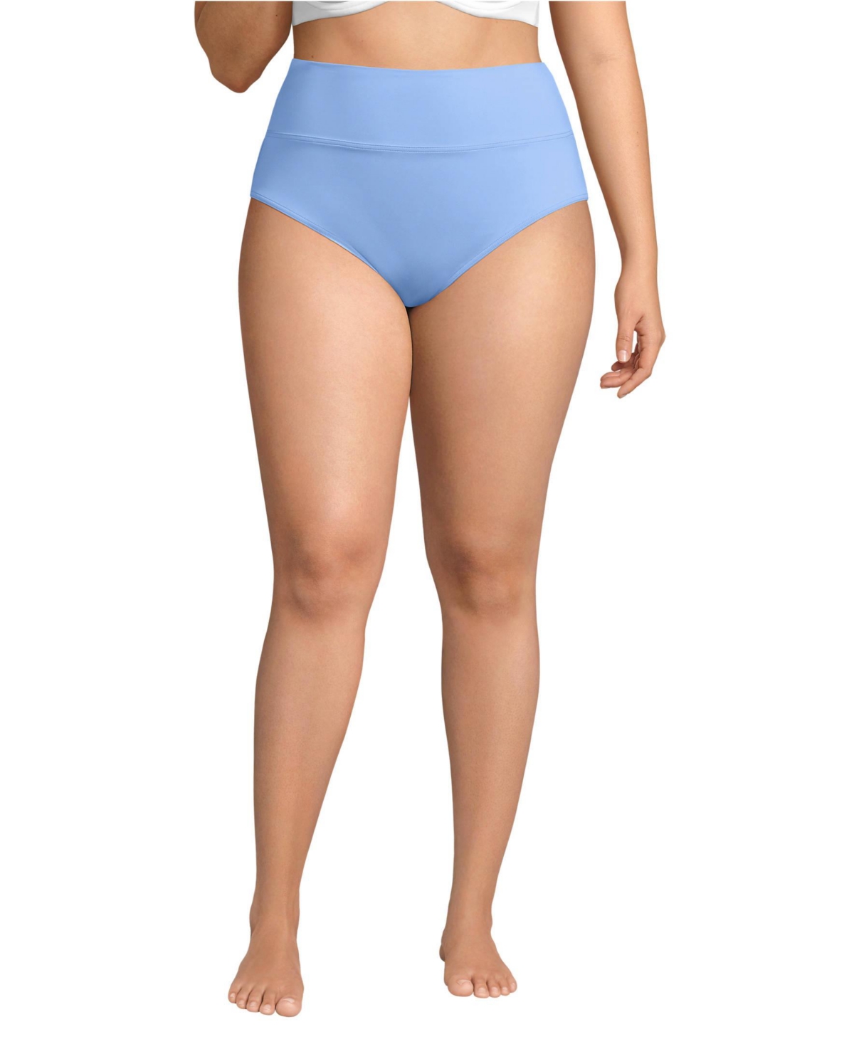 Click here for Lands End Plus Size Pinchless High Waisted Bikini... prices