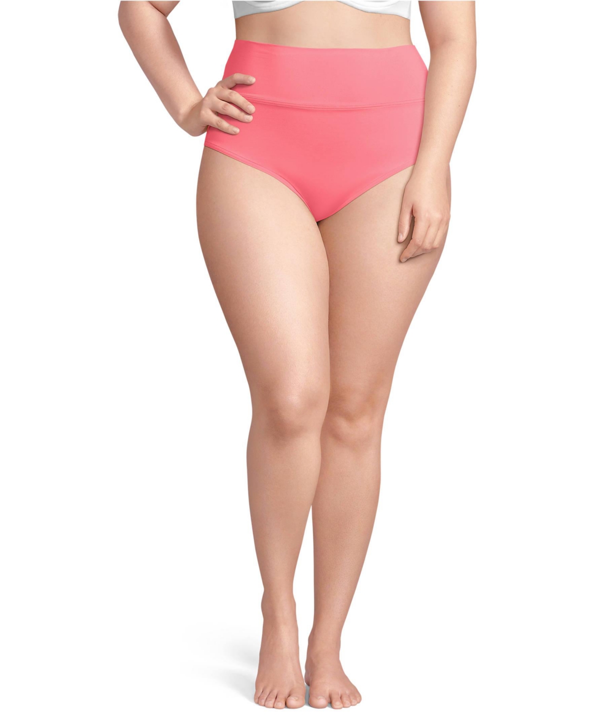 Click here for Lands End Plus Size Pinchless High Waisted Bikini... prices