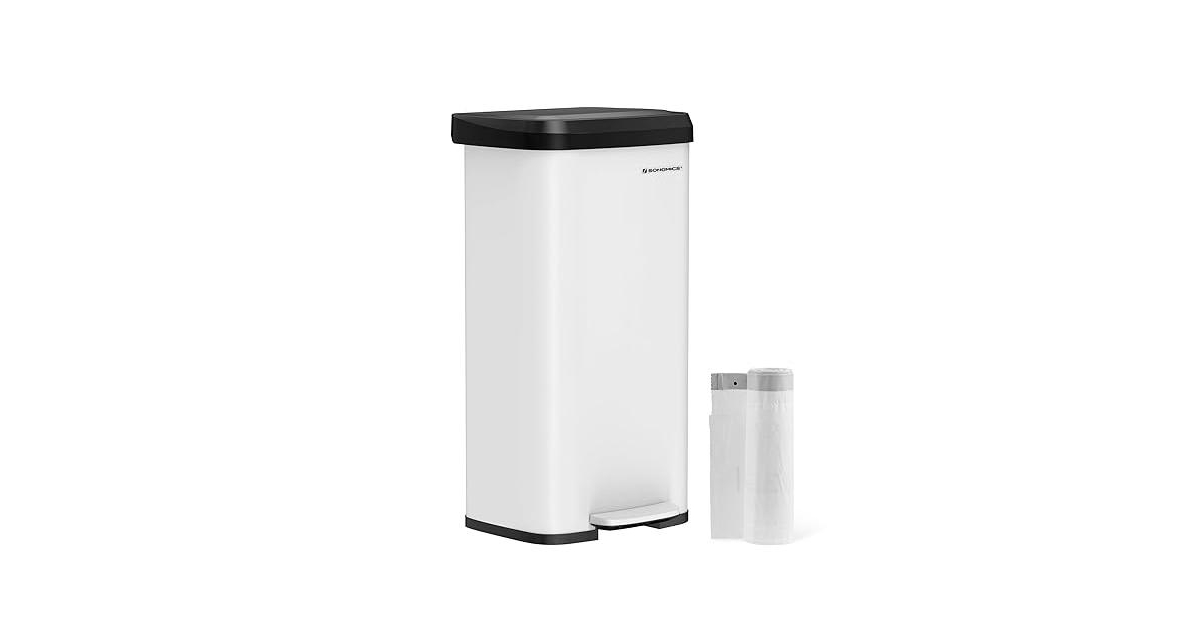 Click here for Songmics Home Trash Can - White prices