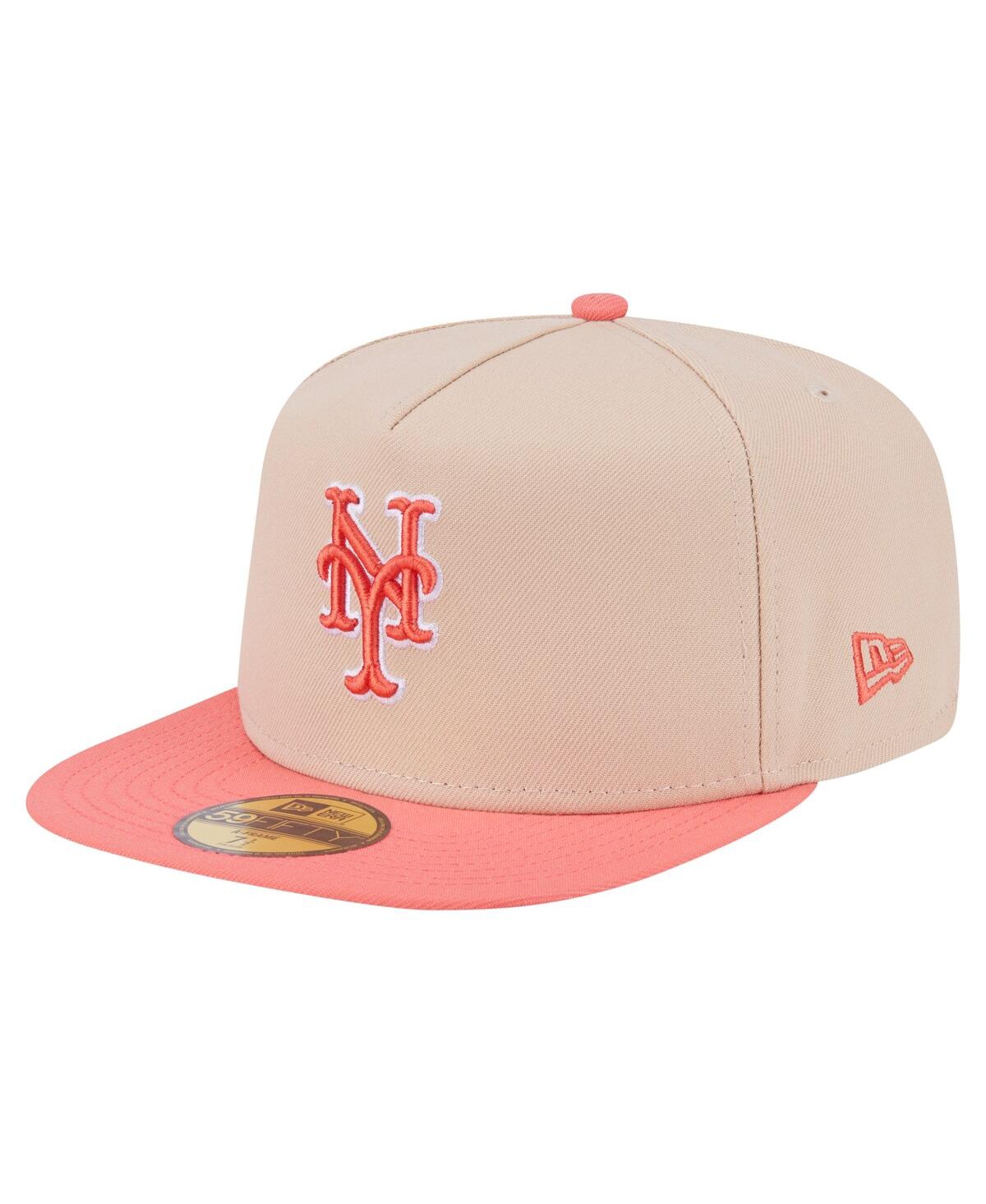 Click here for New Era Mens Light Beige/Coral New York Mets Two-T... prices