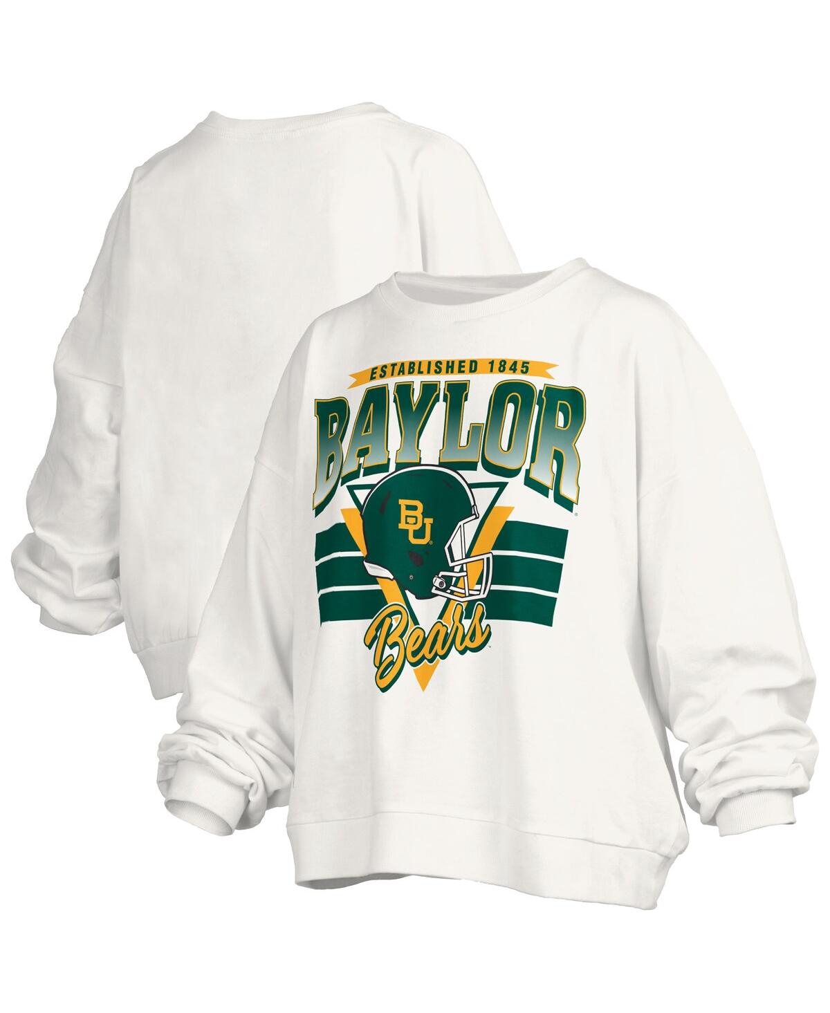 Click here for Pressbox Womens White Baylor Bears Oversized Janic... prices
