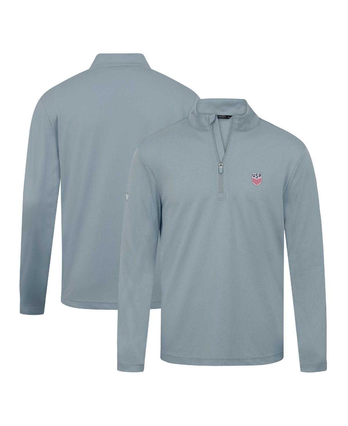 Click here for LevelWear Mens Gray Usmnt Heron Quarter-Zip Pullov... prices