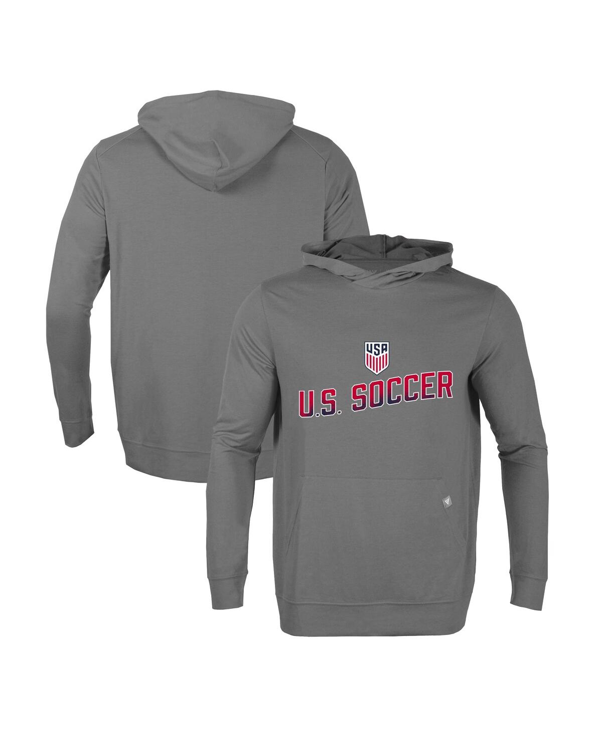Click here for LevelWear Mens Gray Usmnt Relay Pitch Pullover Hoo... prices