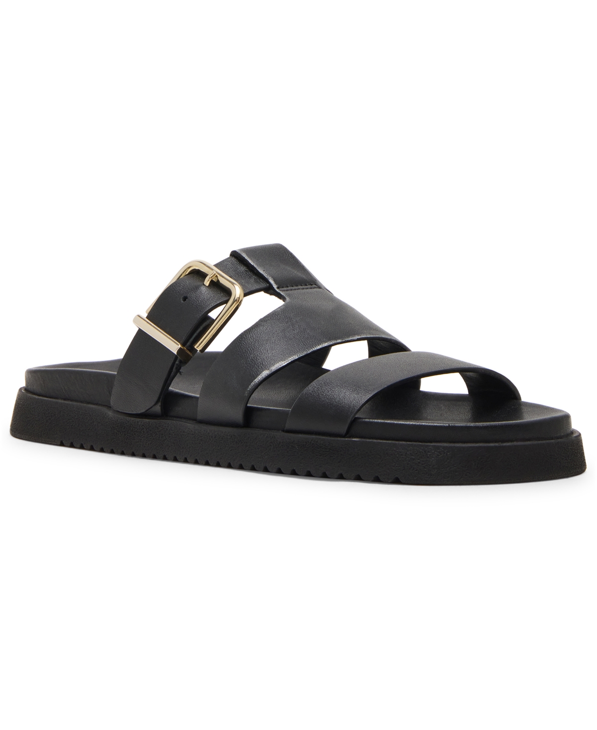 Click here for Steve Madden Womens Maze Footbed Slide Sandals - B... prices