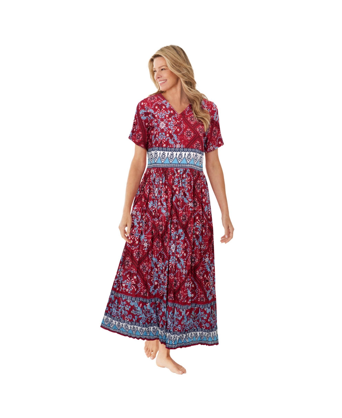 Click here for Only Necessities Plus Size Long Crinkle Cotton Lou... prices