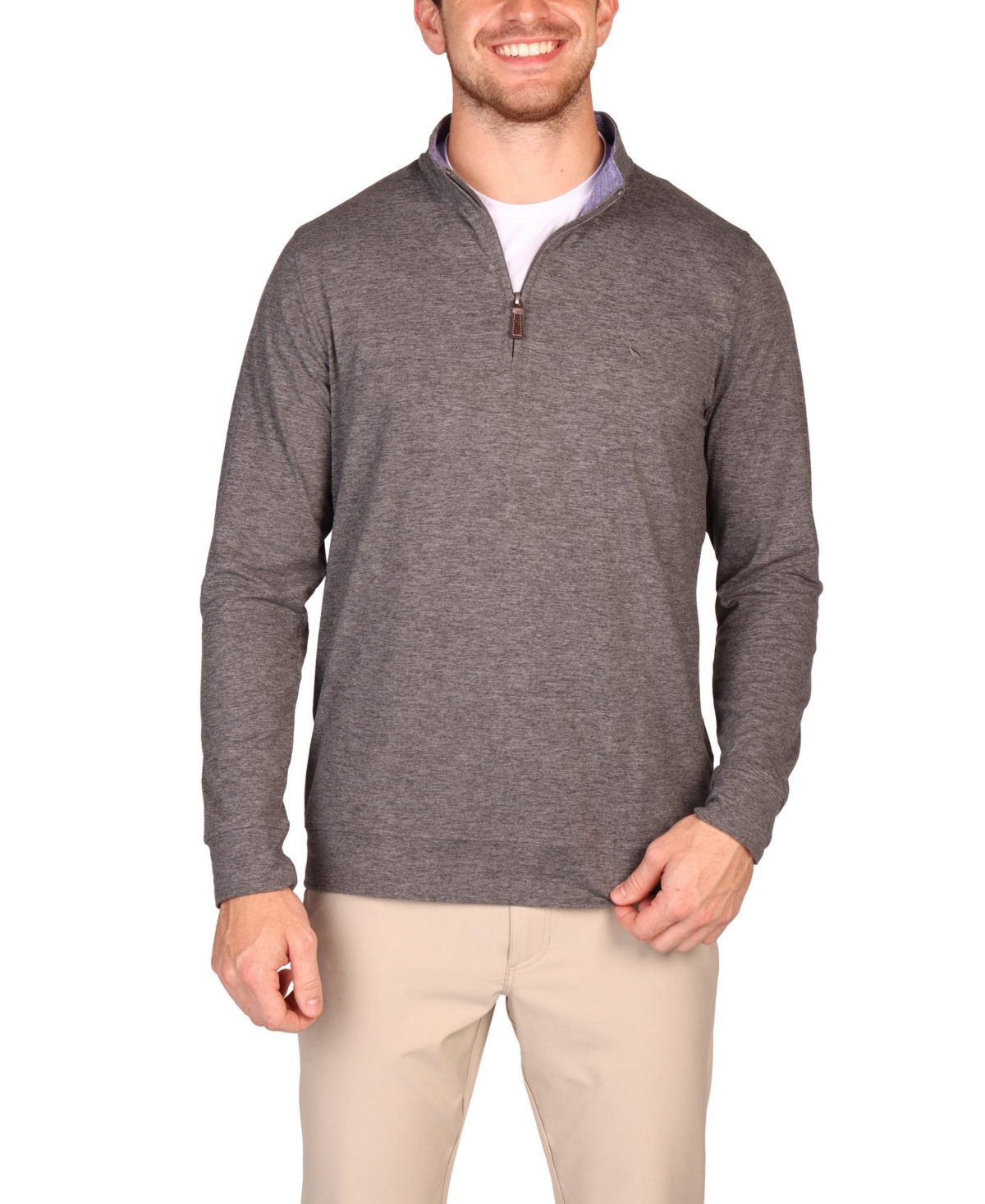 Click here for Tailorbyrd Brushed Melange Super Soft Quarter Zip... prices