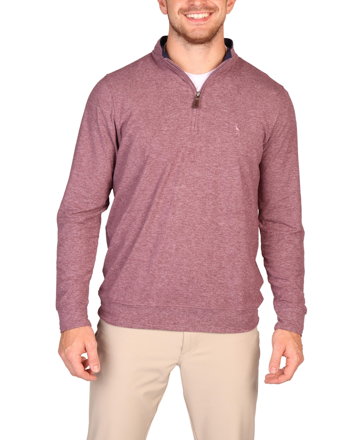 Click here for Tailorbyrd Brushed Melange Super Soft Quarter Zip... prices
