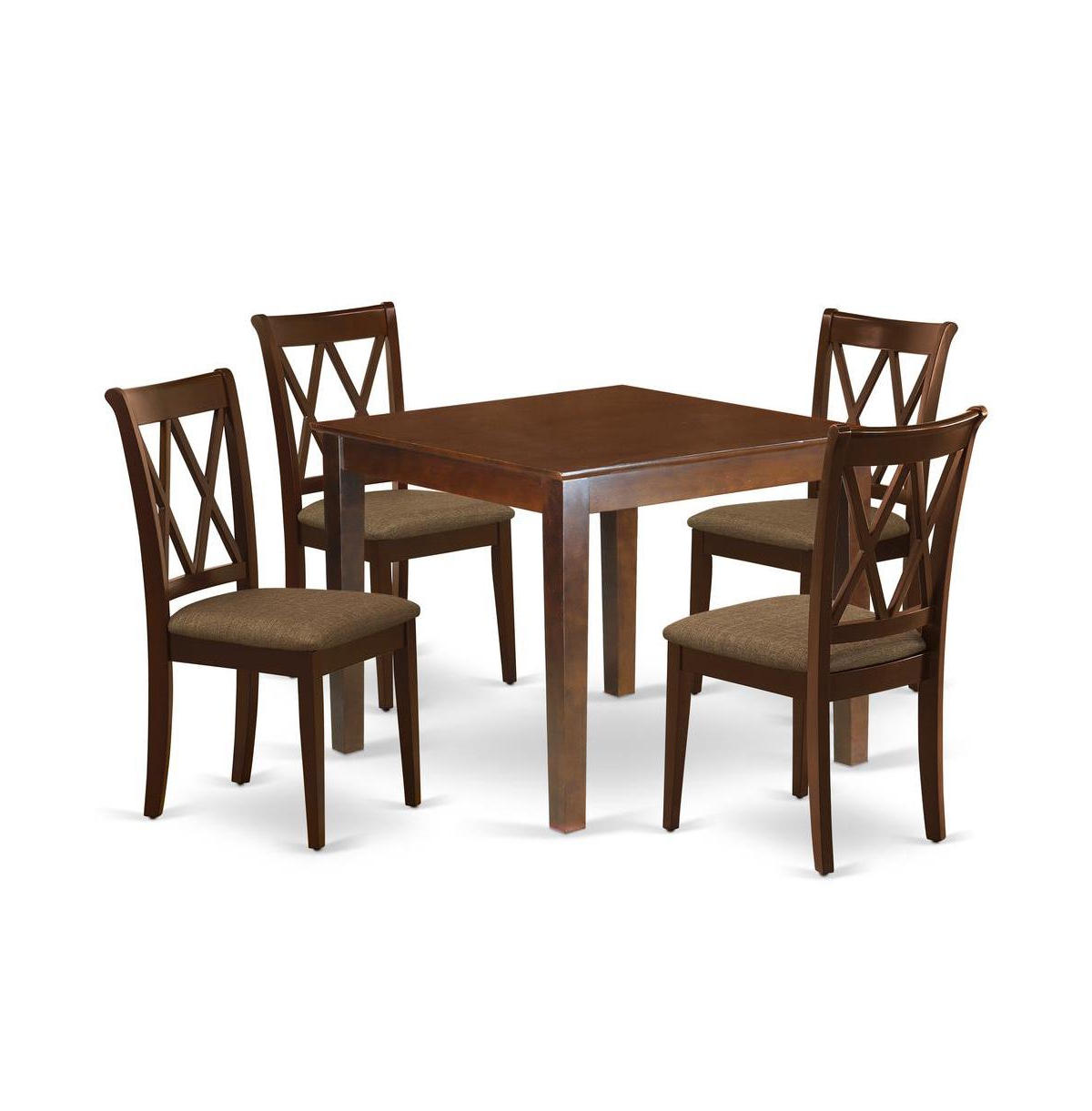 Click here for East West Furniture Dining Room Set Mahogany  OXCL... prices