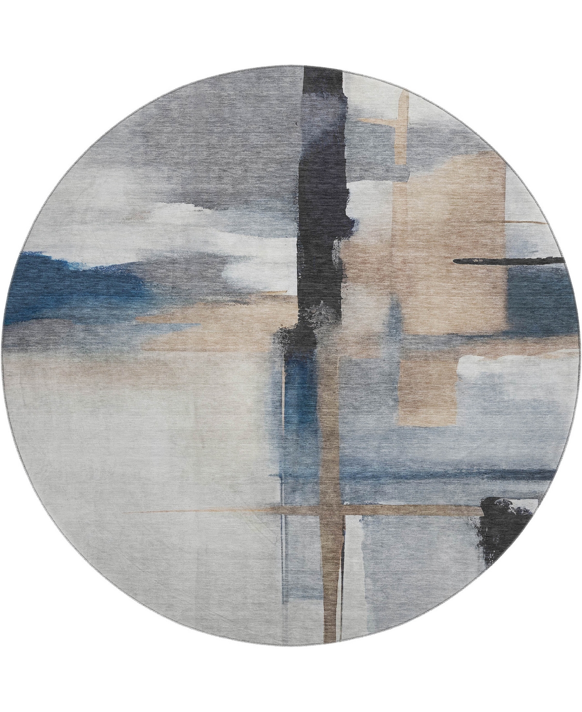 Click here for Dalyn Ravenna RN9 8x8 Round Area Rug - Blue prices