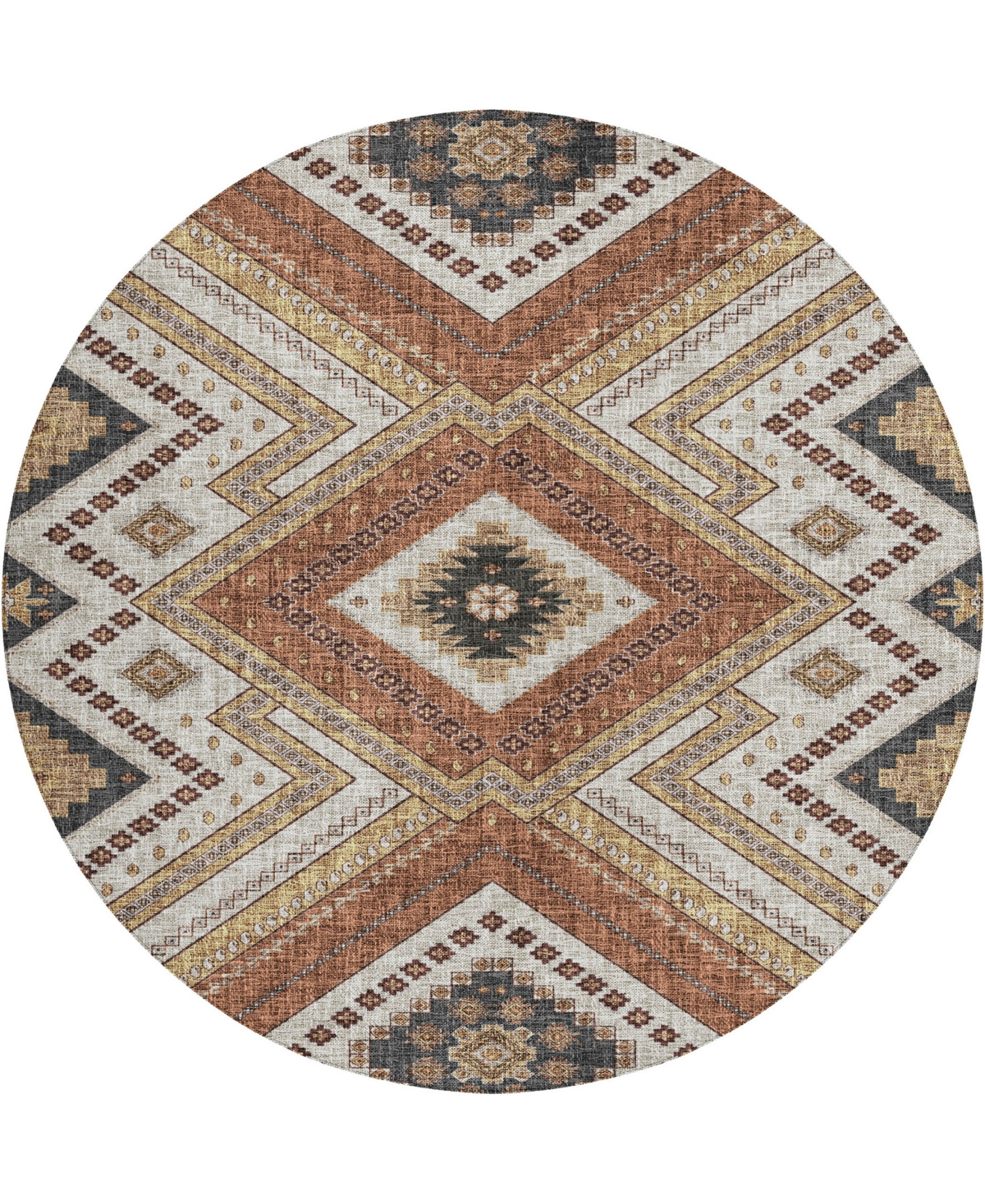 Click here for Dalyn Portico PO5 8x8 Round Area Rug - Copper prices