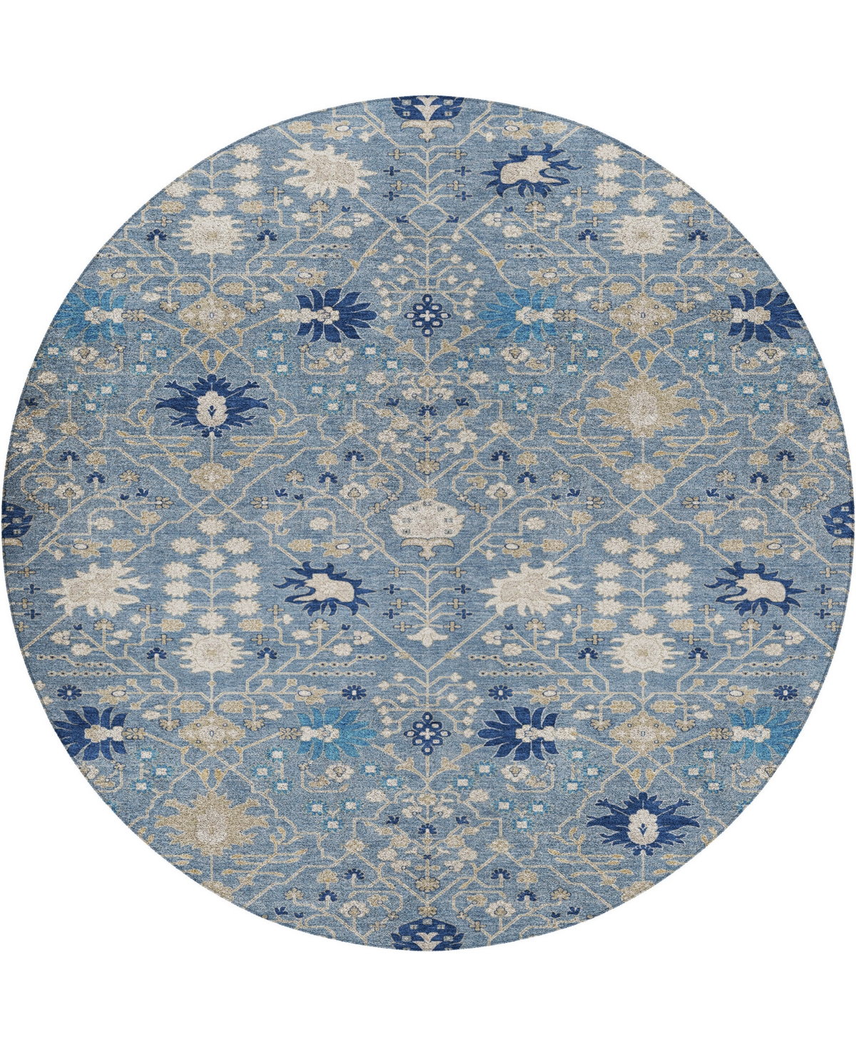 Click here for Dalyn Tabrook TB12 8x8 Round Area Rug - Denim prices