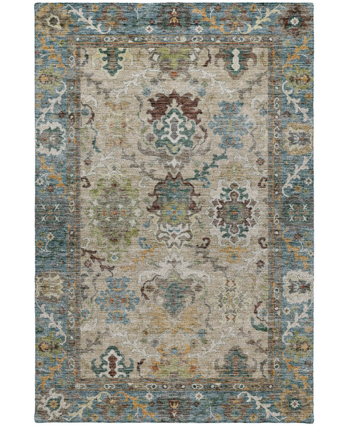Click here for Dalyn Silk Road SR5 26x310 Area Rug - Aqua  Ivory prices