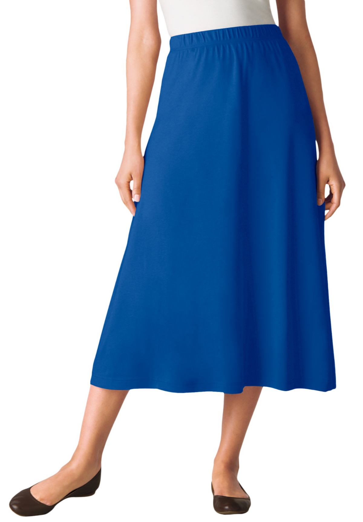 Click here for Woman Within Womens Within 7-Day Knit A-Line Skirt... prices