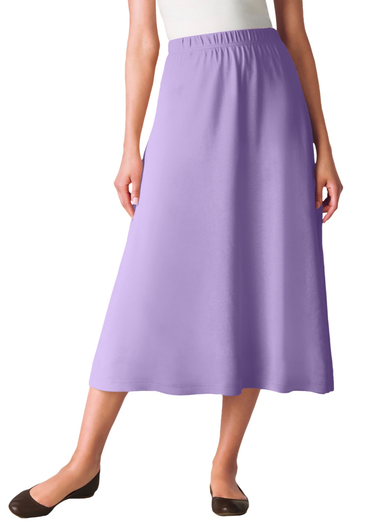 Click here for Woman Within Womens Within 7-Day Knit A-Line Skirt... prices
