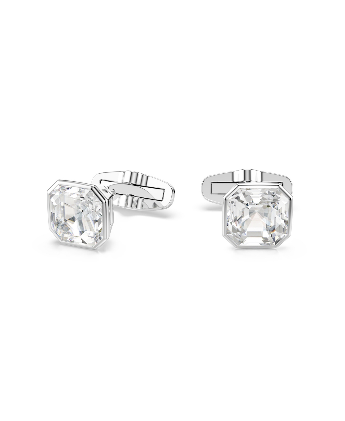 Click here for Swarovski Millenia Rhodium Plated Cufflinks - Silv... prices