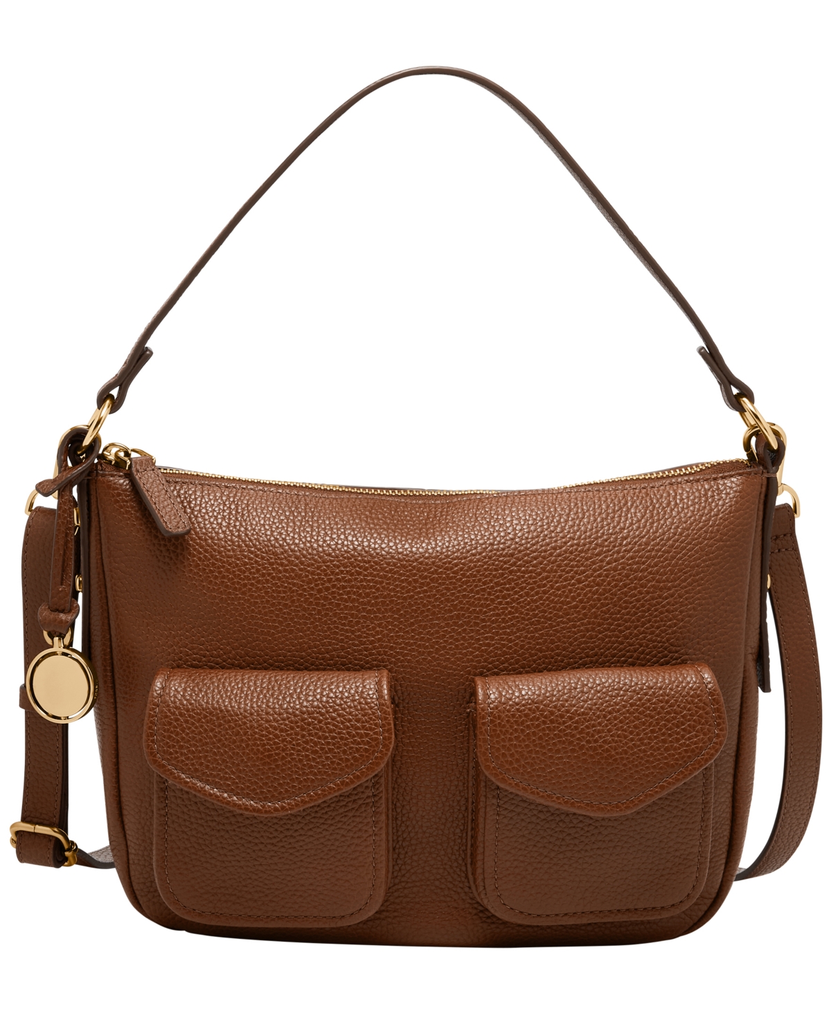 Click here for Fossil Jolie Small Cargo Crossbody Bag - Brown prices
