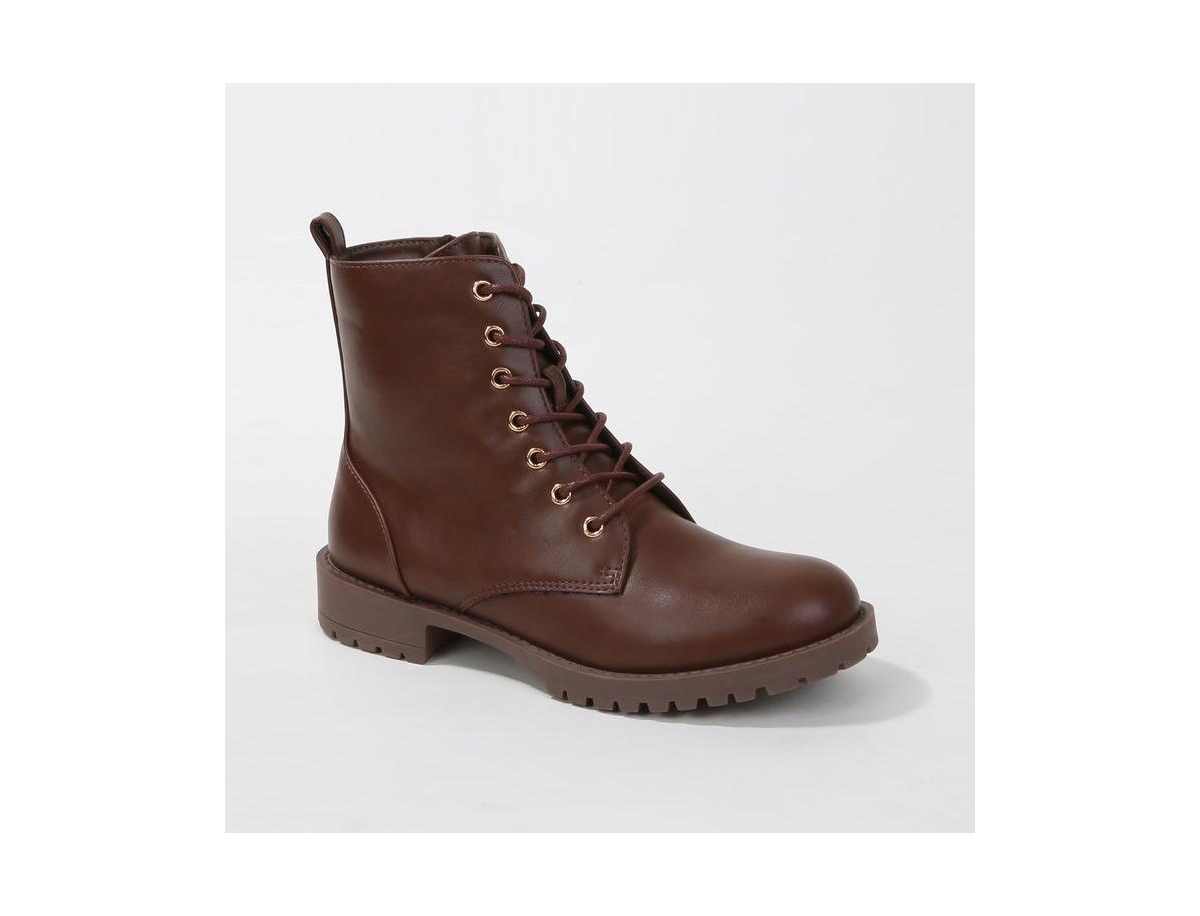 Click here for Berness Phillina Combat Boots - Brown prices