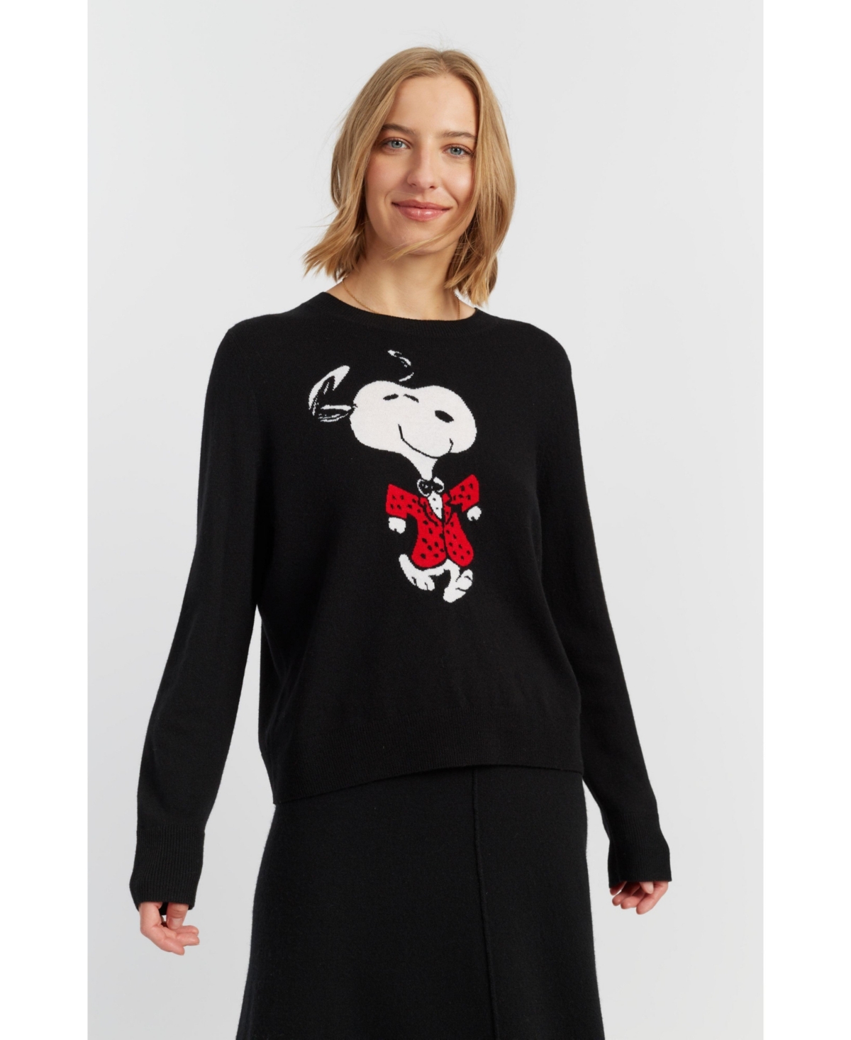 Click here for Chinti & Parker Womens Wool-Cashmere Crewneck Danc... prices