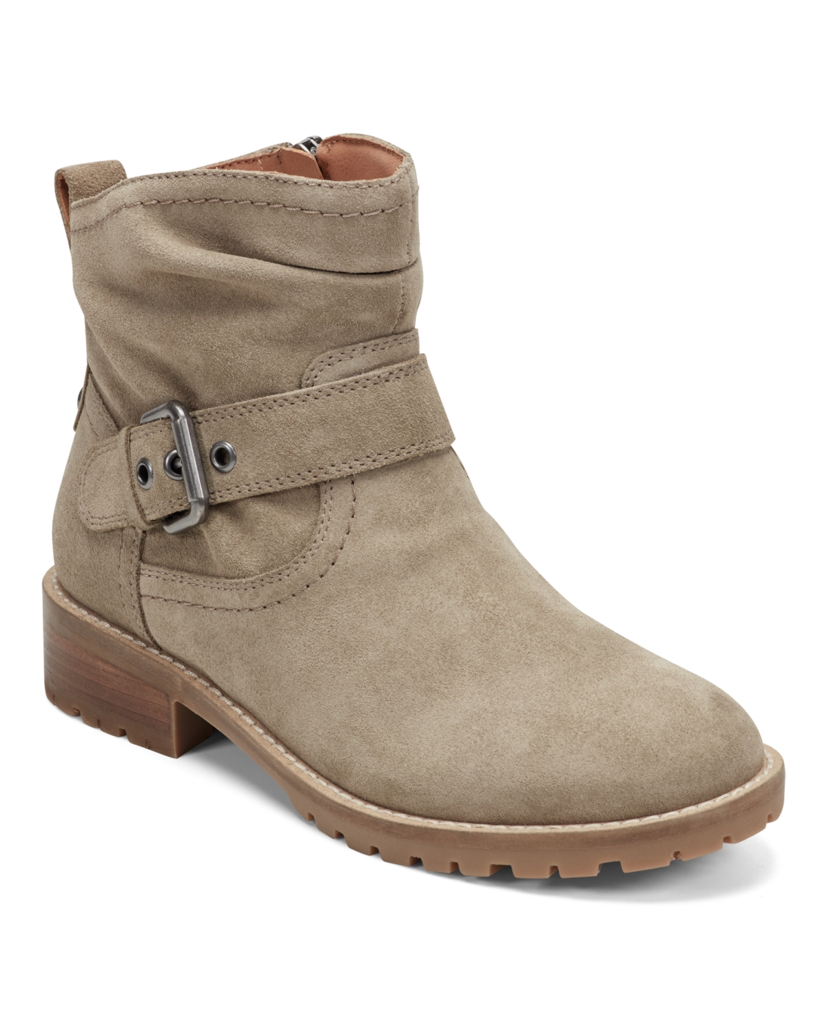 Click here for Earth Womens Thrill Buckle Strap Ruched Booties -... prices