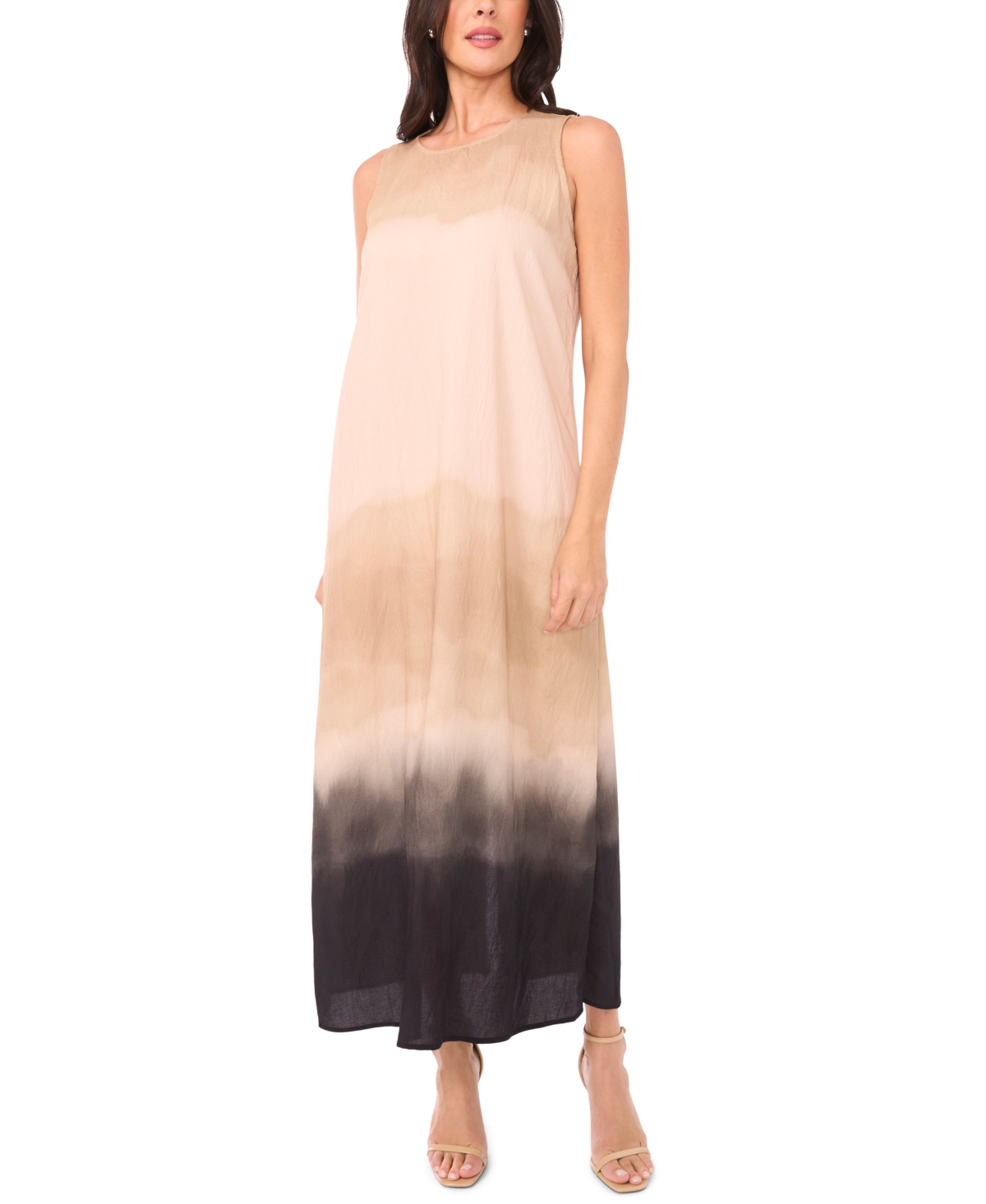 Click here for Vince Camuto Keyhole Sleeveless Dress - Natural Sa... prices