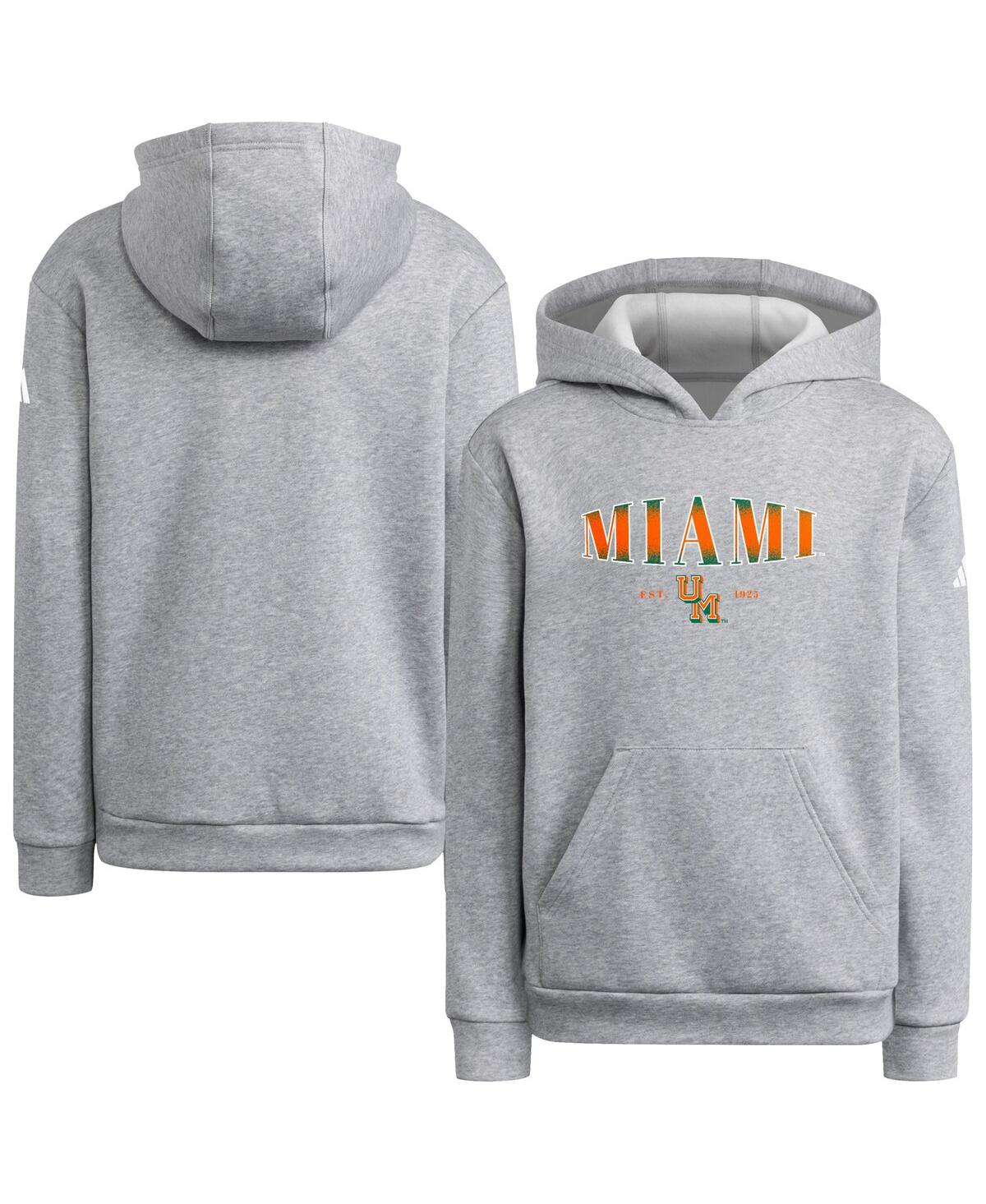 Click here for Adidas Big Boys and Girls Heather Gray Miami Hurri... prices