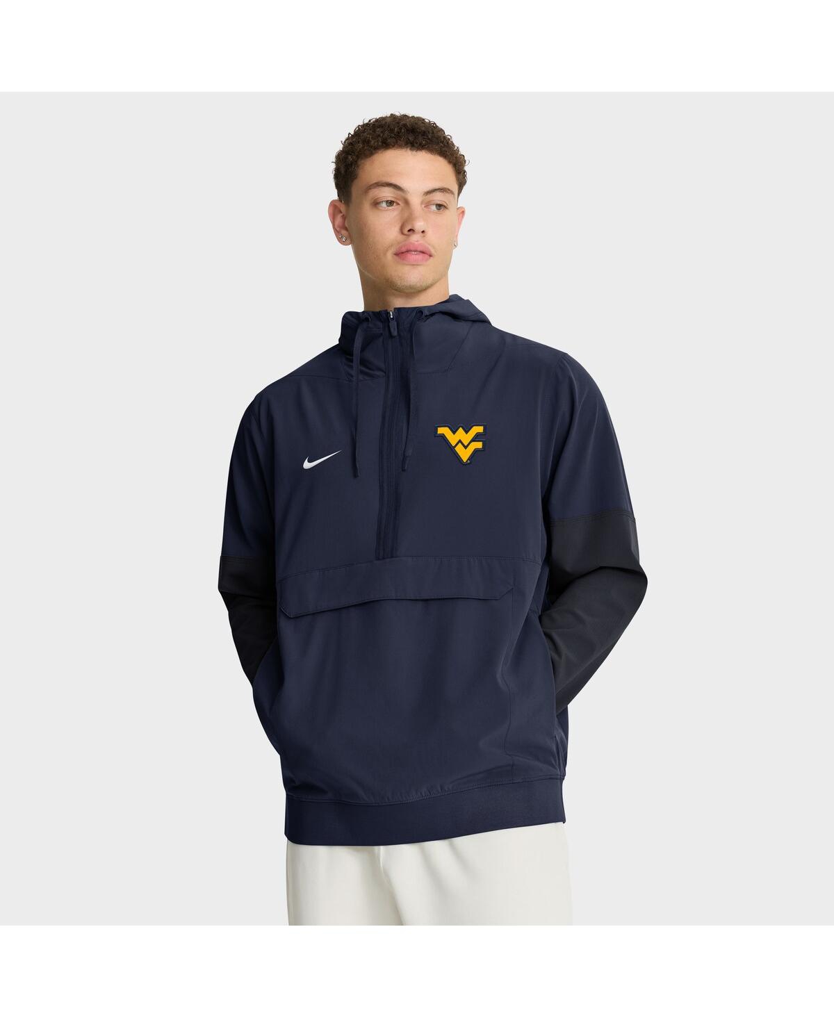 Click here for Nike Mens Navy West Virginia Mountaineers Anorak H... prices