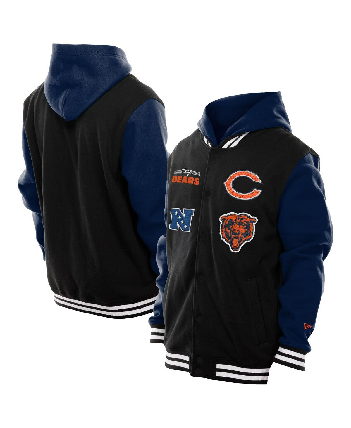 Click here for New Era Mens Black Chicago Bears Full-Snap Fleece... prices