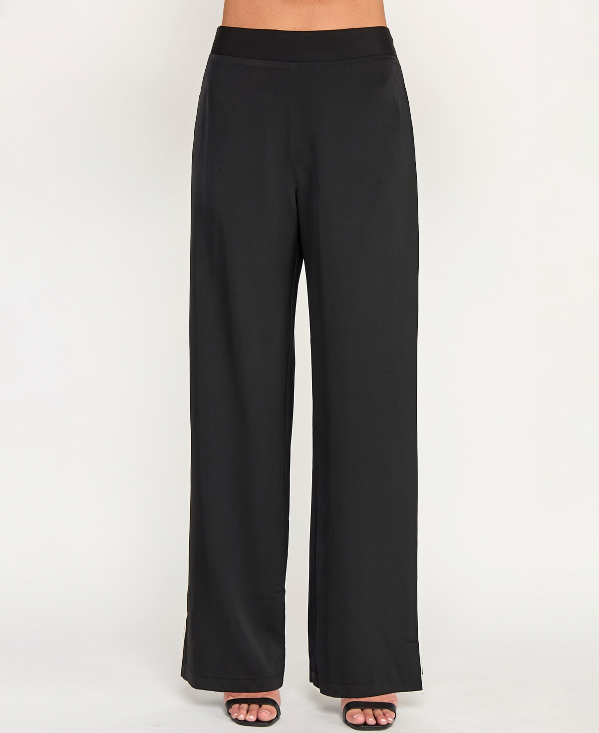 Click here for Seni & Cade Juniors Pull-On Wide Leg Pants - BLACK prices