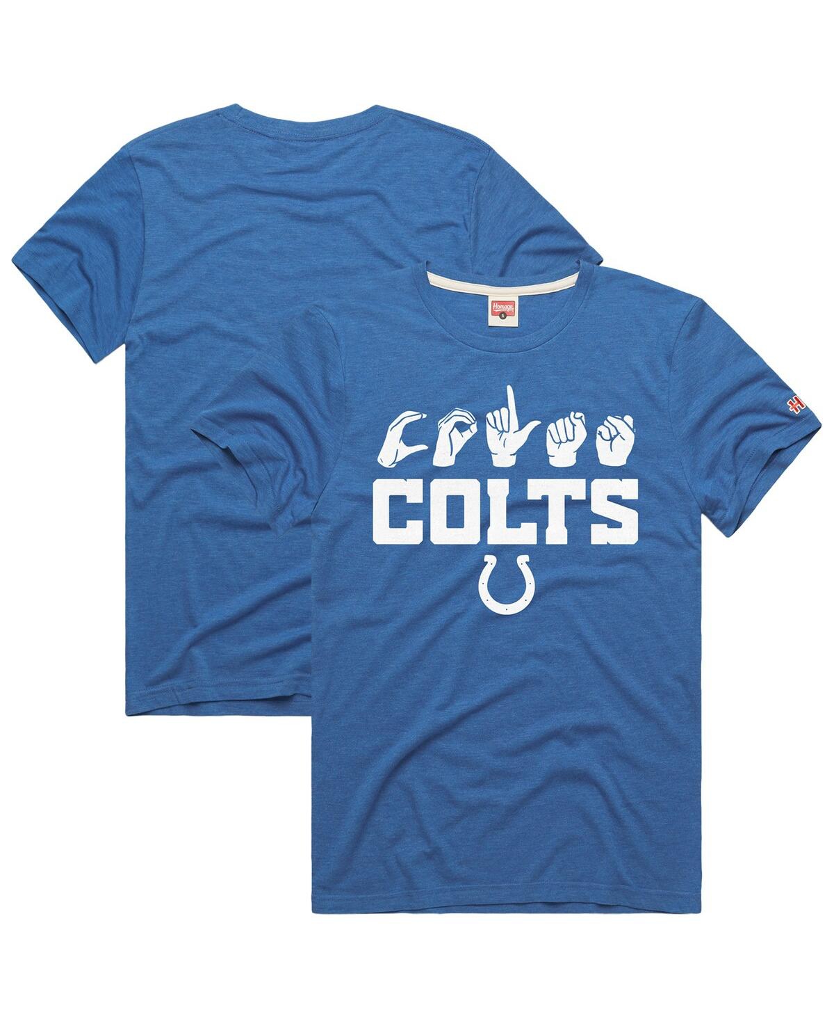 Click here for Homage Mens and Womens Royal Indianapolis Colts Nf... prices