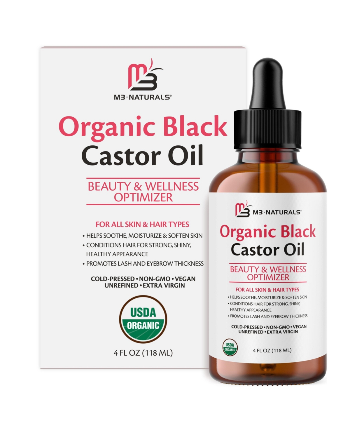 Click here for M3 Black Castor Oil Liquid  4oz prices
