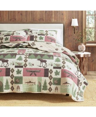 Click here for Linery Co. Wildlife Patchwork Microfiber Quilt Set... prices