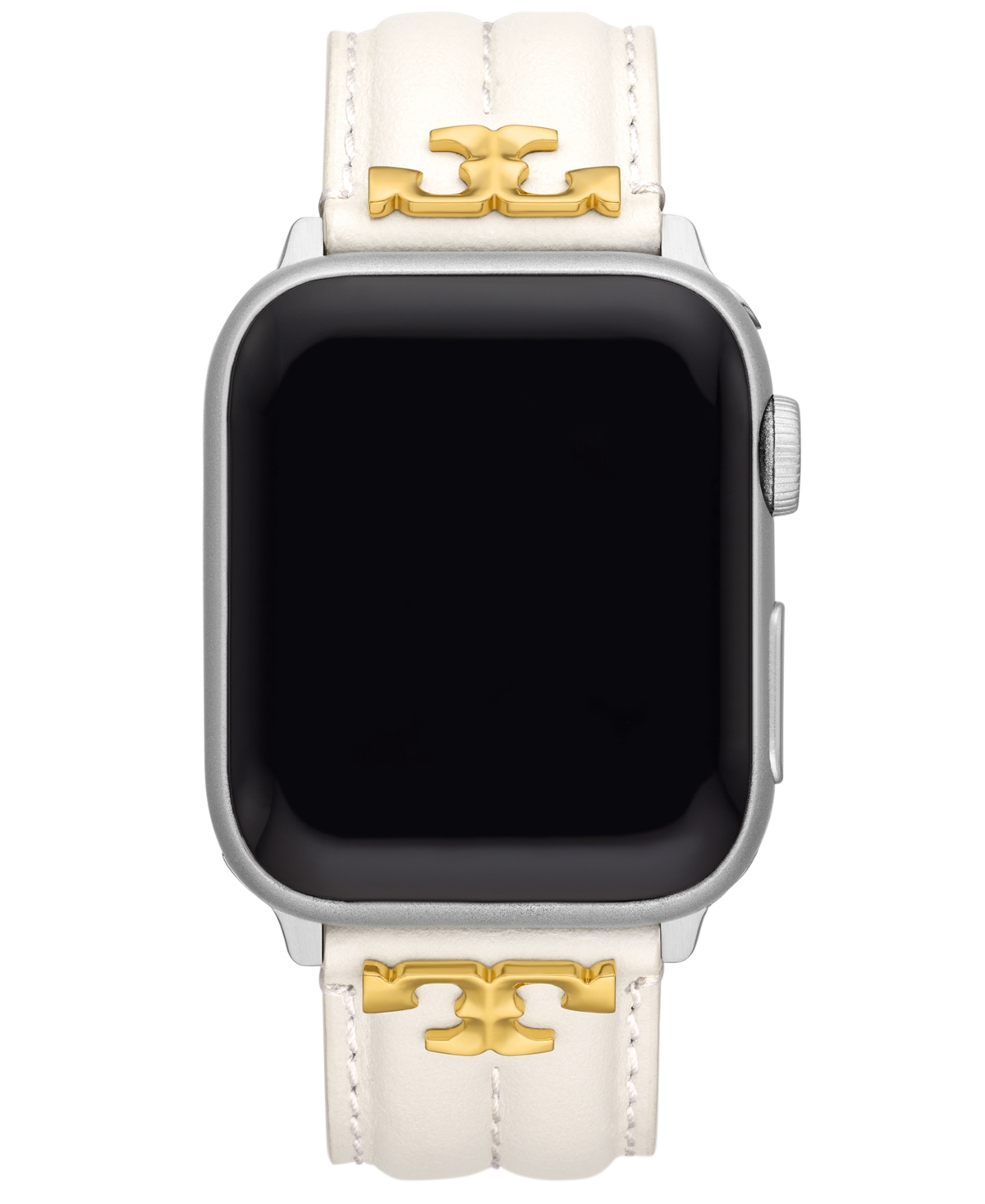 Click here for Tory Burch Womens Ivory Leather Band for Apple Wat... prices
