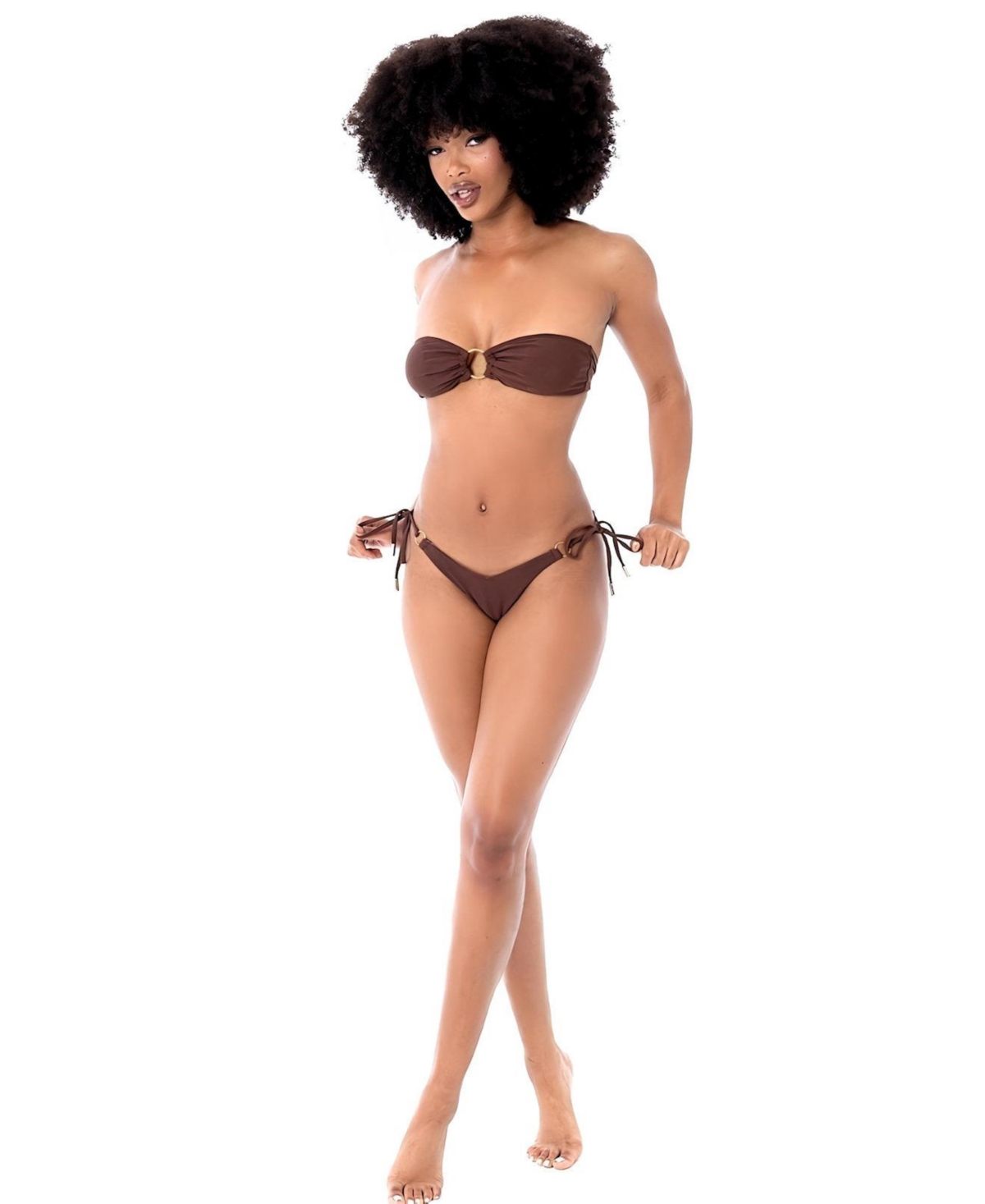 Click here for Dai Moda Womens Mila Two-Piece Bikini - Chocolate prices