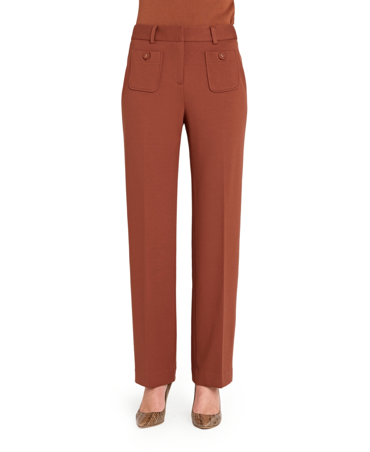 Click here for Tahari Asl Womens Patch Pockets Flare Pants  Regul... prices